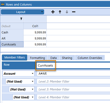 Create Cube View Column and Row Calculations