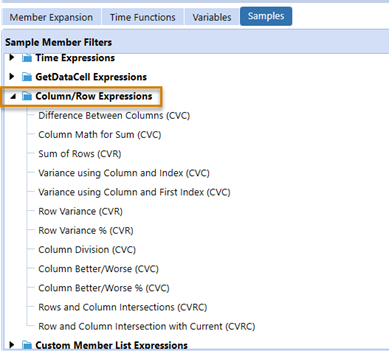 Create Cube View Column and Row Calculations