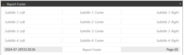 Format a Report Page