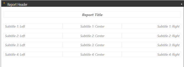 Format a Report Page