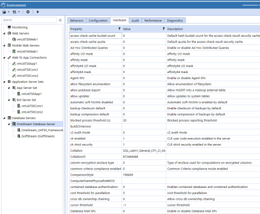 Database Servers (Connection Items)