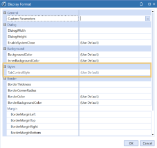 Display Format Settings