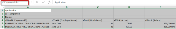 Loading Excel Templates to Custom Tables