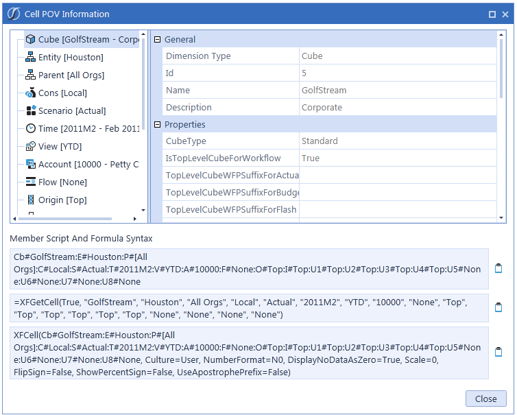 Using OnePlace Cube Views