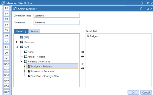 Specify Member Dialog Settings