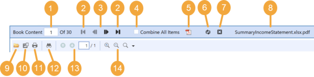 Book Preview Toolbar