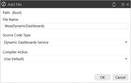 Dynamic Dashboards Service Type