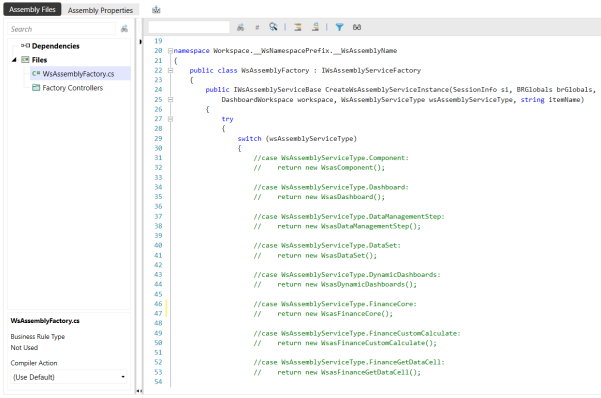 Configure the Service Factory
