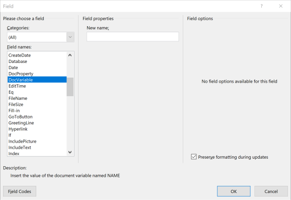 Insert Excel Sheets and Excel Named Ranges in Microsoft Word