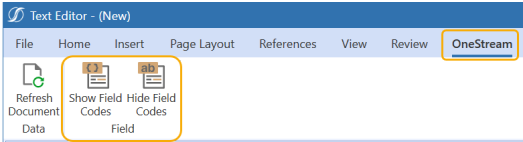 Document Variable Setup