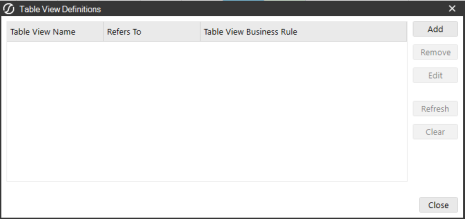 Table Views in Excel