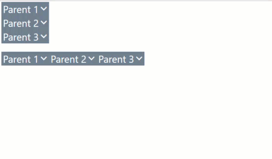 Menu Component and Items