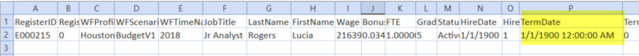 Using XFTV Named Ranges