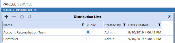 Manage Distribution Lists