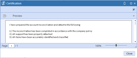 Reconciliation Workspace