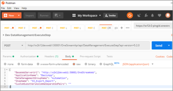 OneStream WebAPI Endpoints