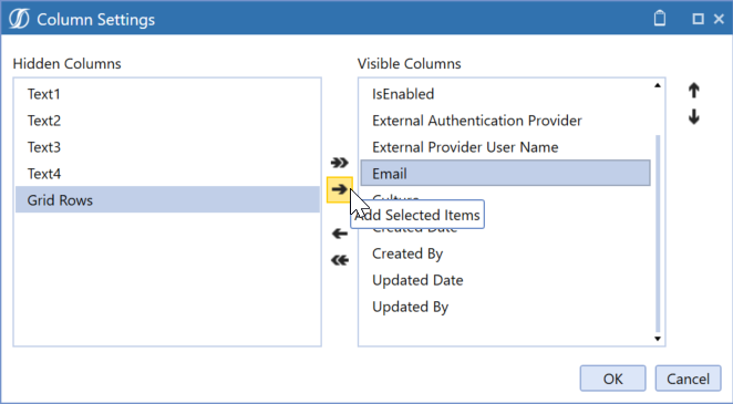 User List – Grid View