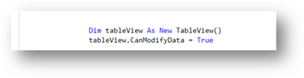 Table View Business Rule Example