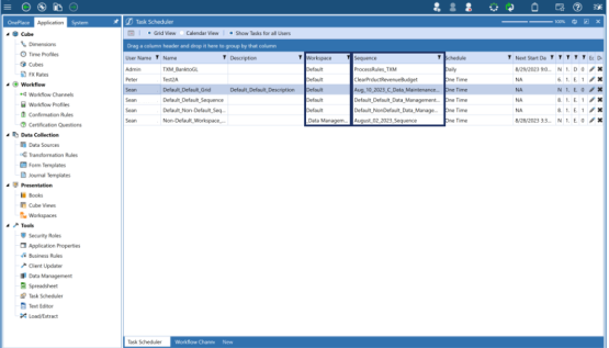 Task Scheduler in Workspaces
