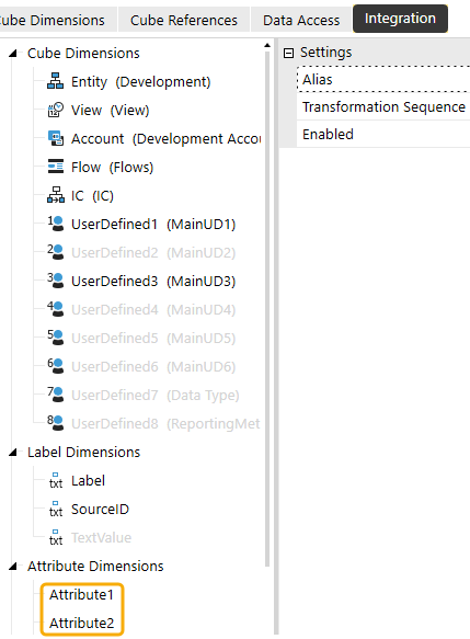 Workflow and Cube Settings