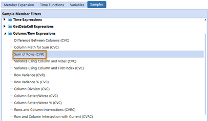 Create Cube View Column and Row Calculations