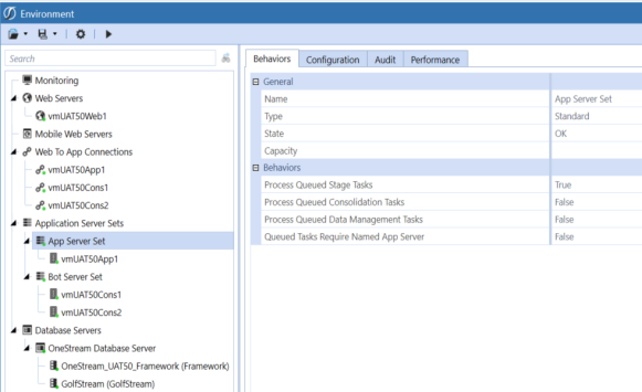 Working With Application Server Sets