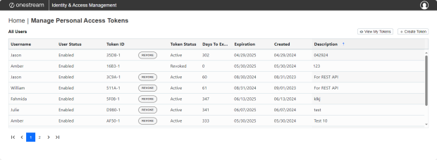 Access the Manage Personal Access Tokens Page