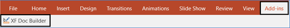 XFDoc Add-Ins Settings